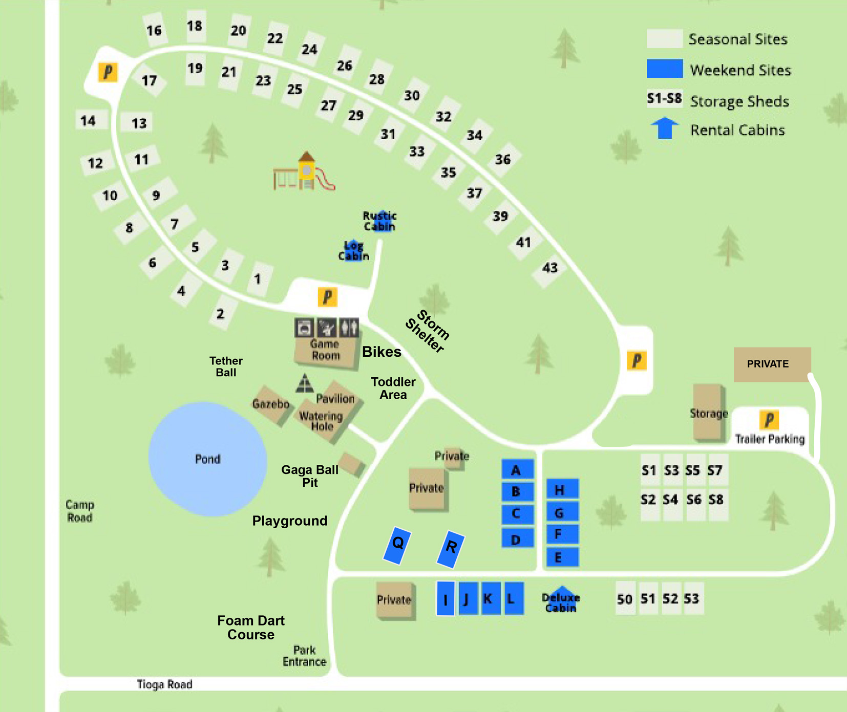 Campground Map Little Creek Family Campground Campground Map Little Creek Family Campground